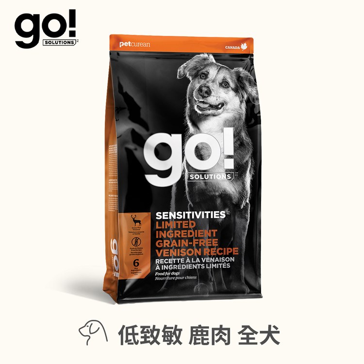 go! 無穀低敏鹿肉全犬 狗糧 - SofyDOG蘇菲狗